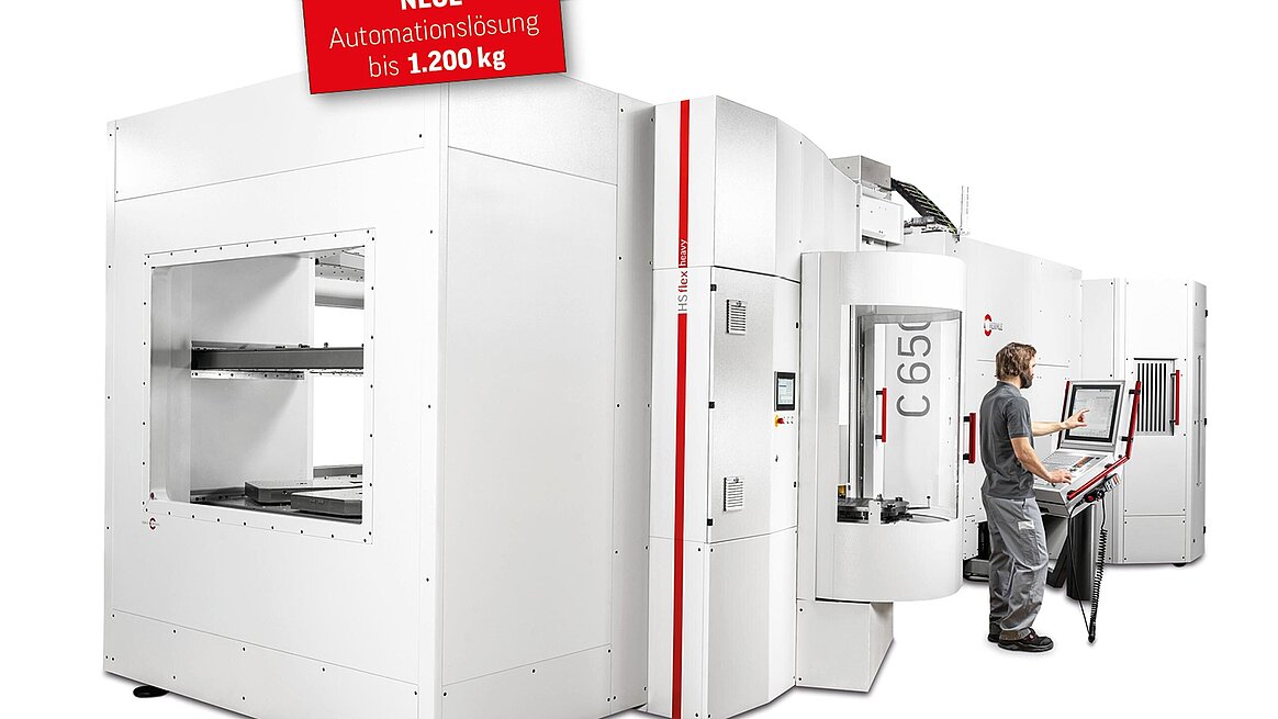 Handling system HS flex heavy - the Hermle automation solution with up ...